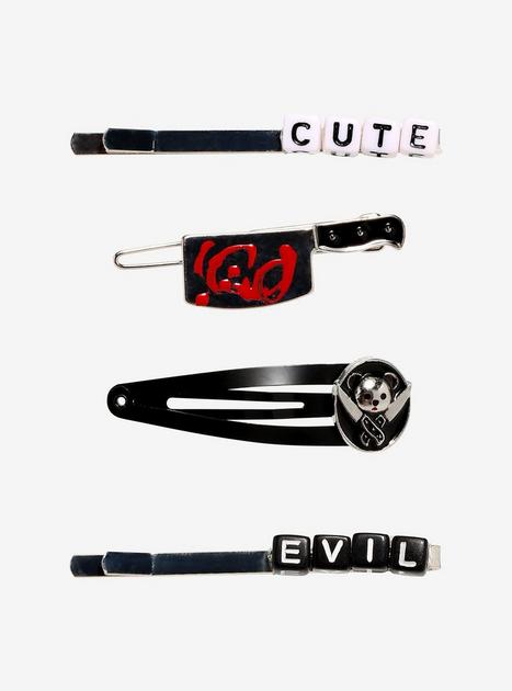 Knife Bear Hair Clip Set | Hot Topic