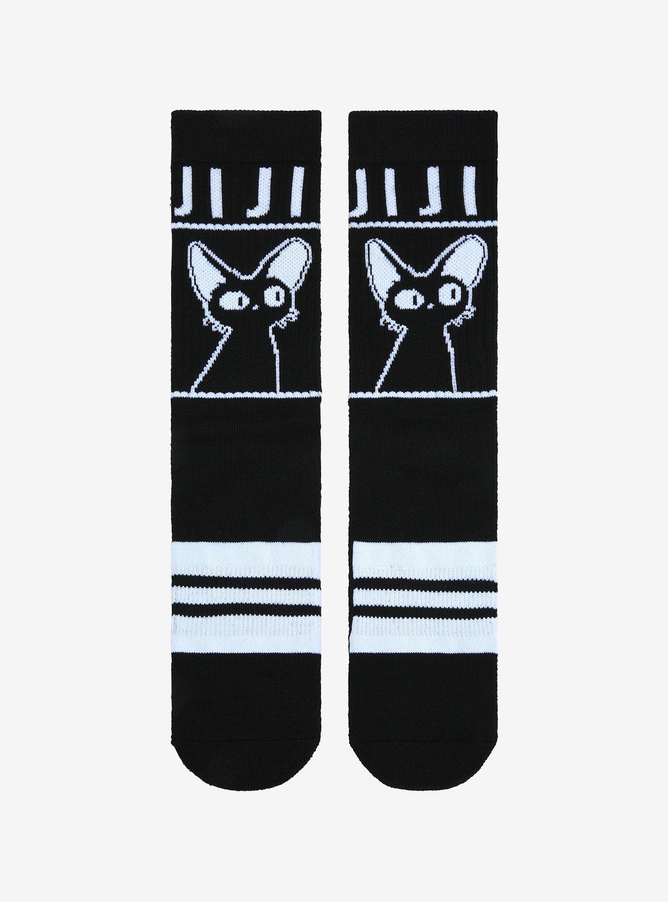 Studio Ghibli Kiki's Delivery Service Jiji Black & White Crew Socks ...