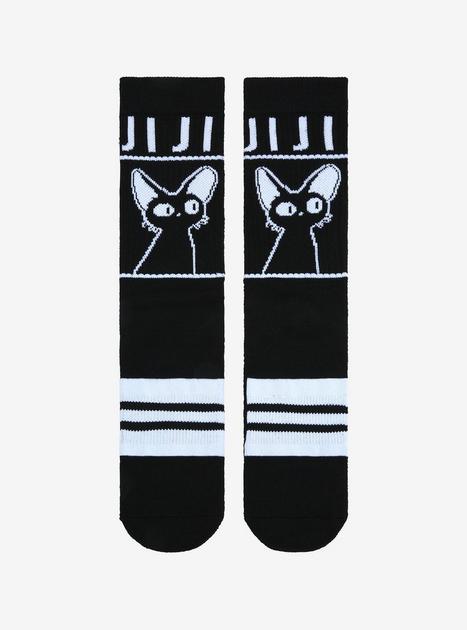 Studio Ghibli Kiki's Delivery Service Jiji Black & White Crew Socks ...