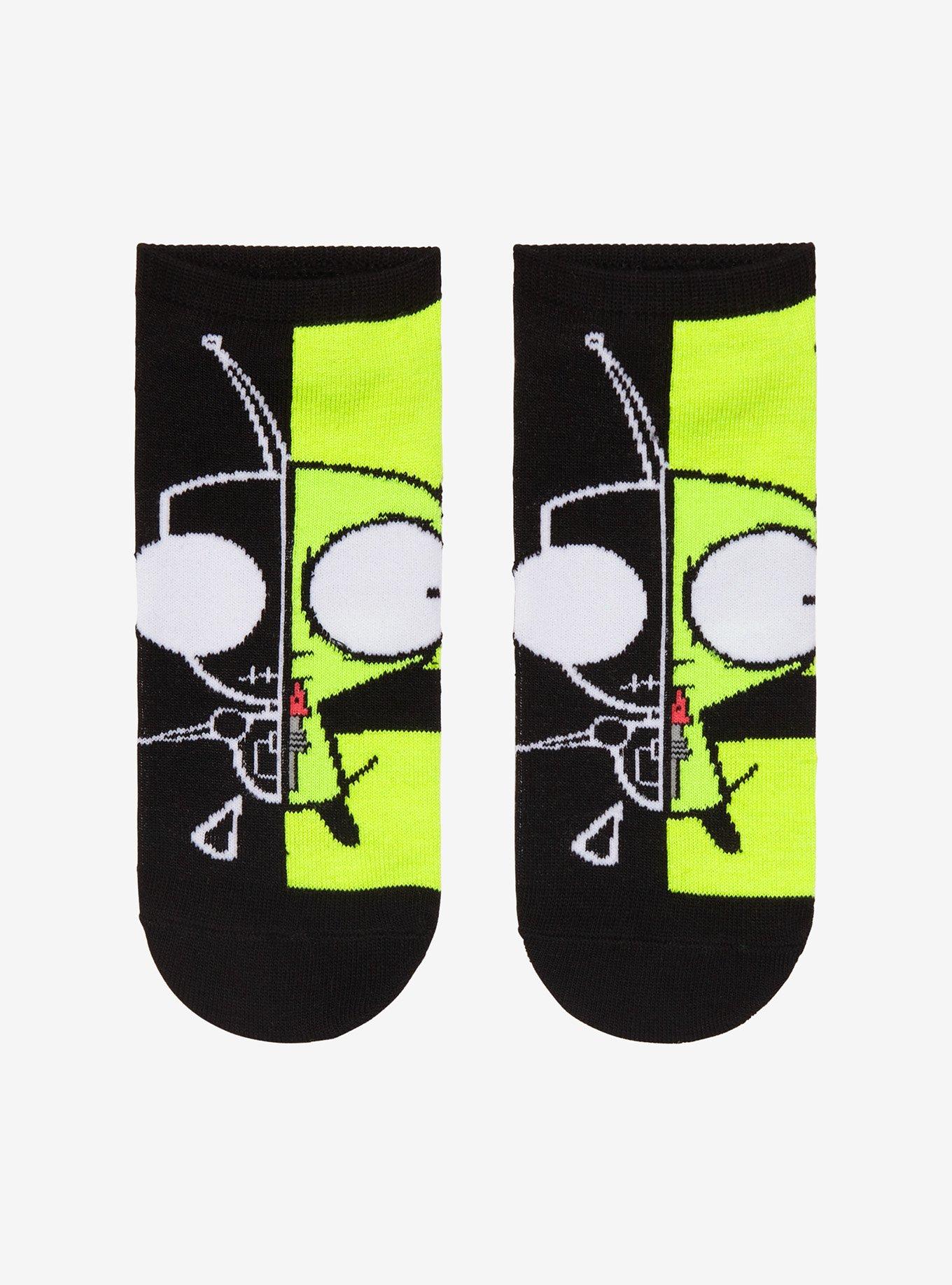 Invader Zim Gir Split No-Show Socks | Hot Topic