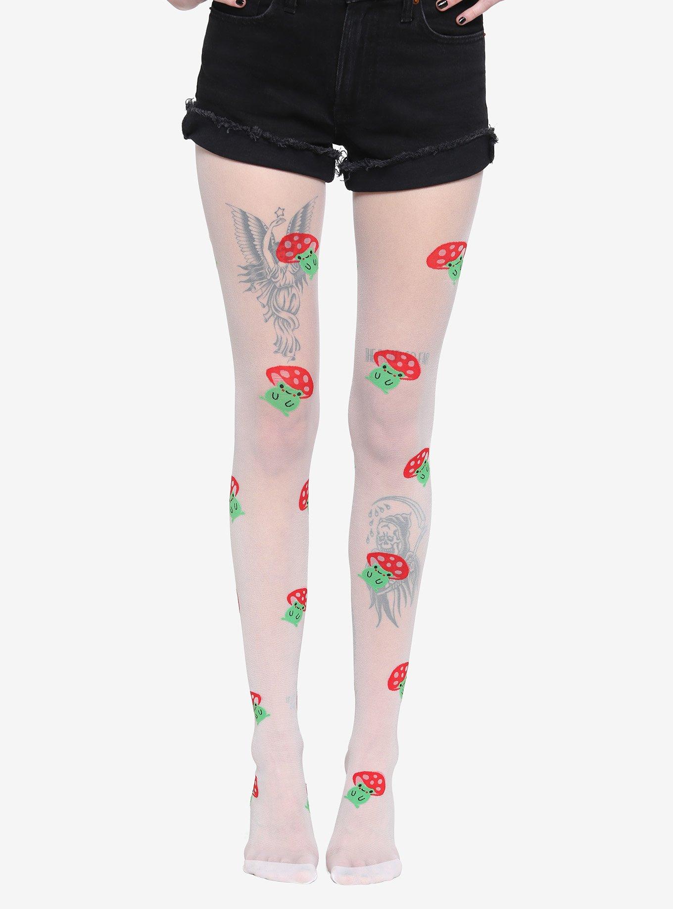 Frog Mushroom Tights Hot Topic