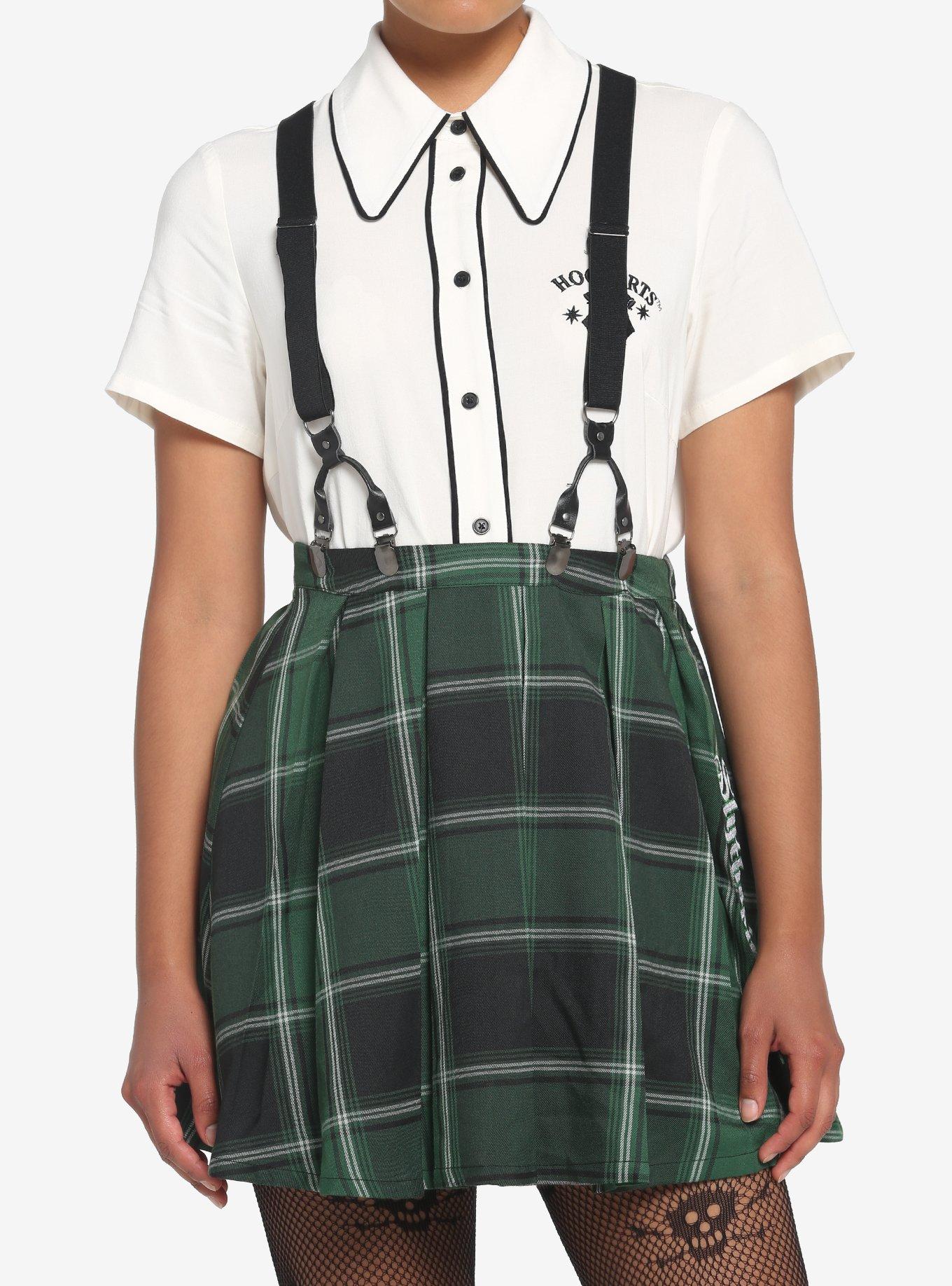 Harry Potter Slytherin Pleated Suspender Skirt | Her Universe