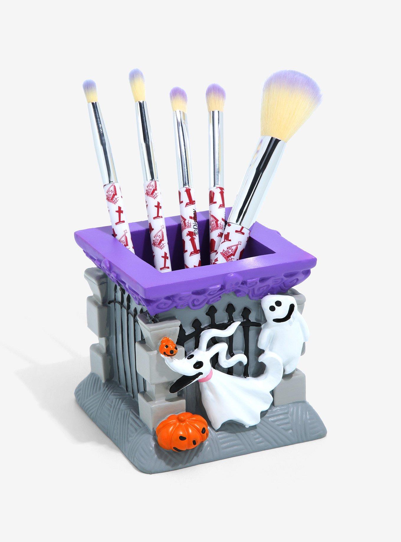 Disney's The Nightmare Before Christmas Zero Makeup Brush Set & Holder ...