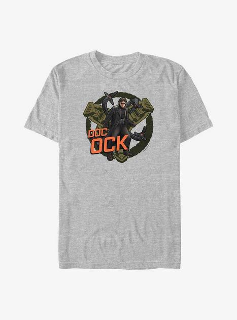 Marvel Spider-Man Doc Ock T-Shirt - GREY | BoxLunch