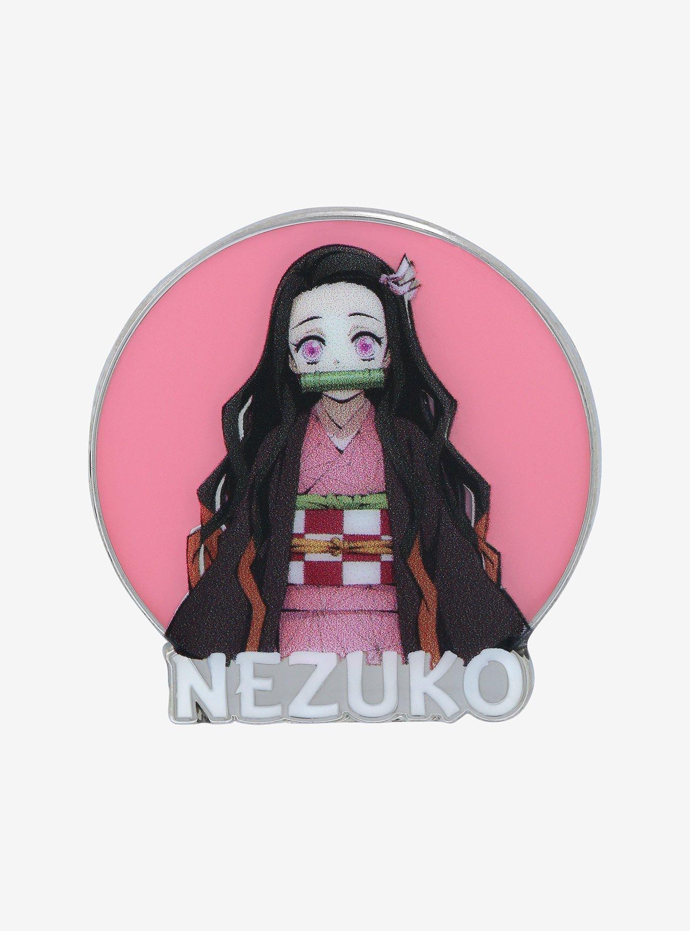 Demon Slayer: Kimetsu no Yaiba Nezuko Circle Frame Enamel Pin | BoxLunch