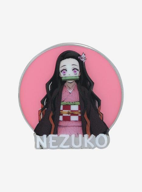 Demon Slayer: Kimetsu no Yaiba Nezuko Circle Frame Enamel Pin | BoxLunch