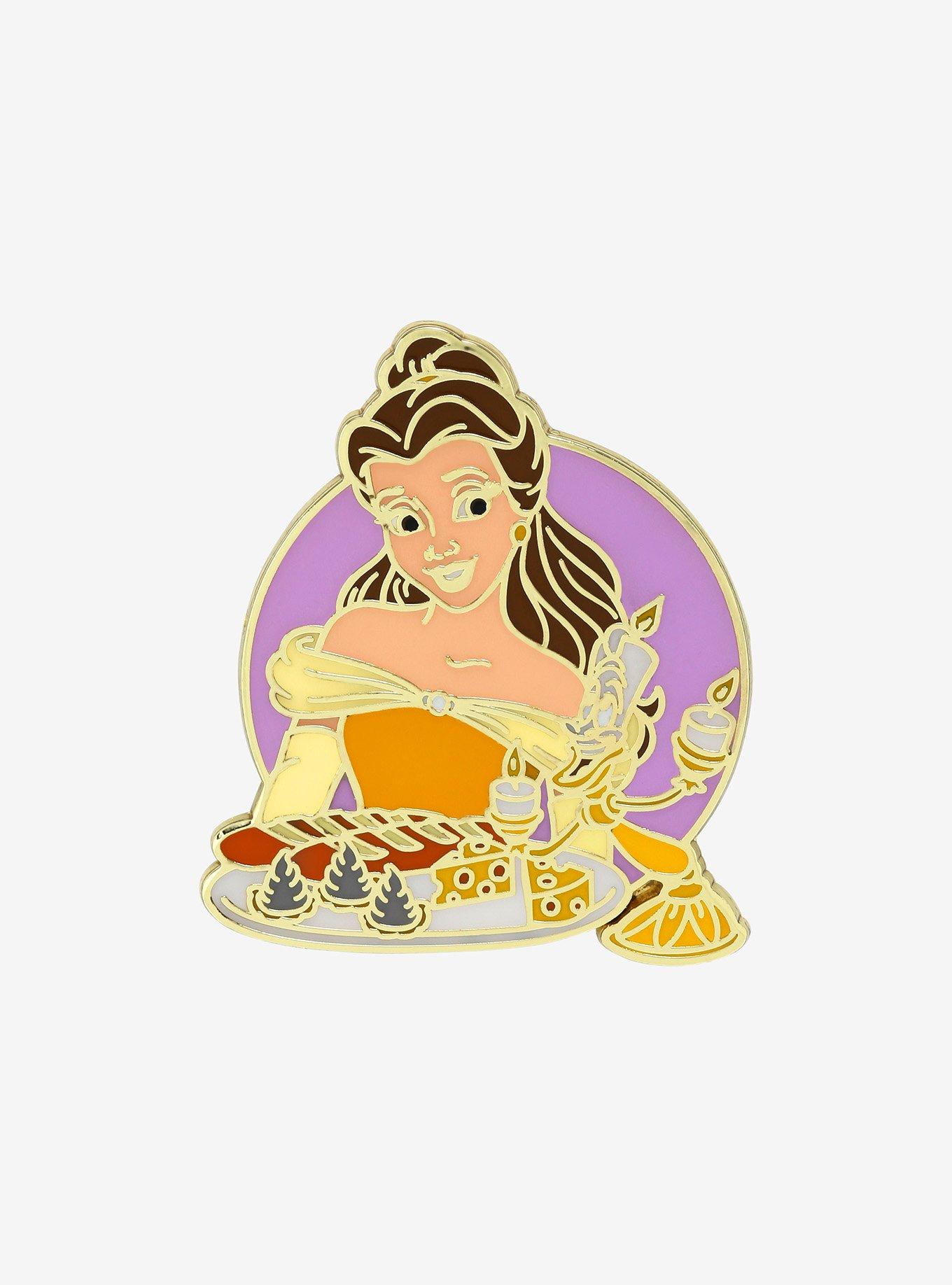 Disney The Beauty and the Beast Belle & Lumiere Enamel Pin - BoxLunch ...