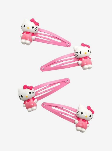 Hello Kitty Classic Pink Hair Clip Set | Hot Topic Hello Kitty Classic Pink Hair Clip Set | Hot Topic