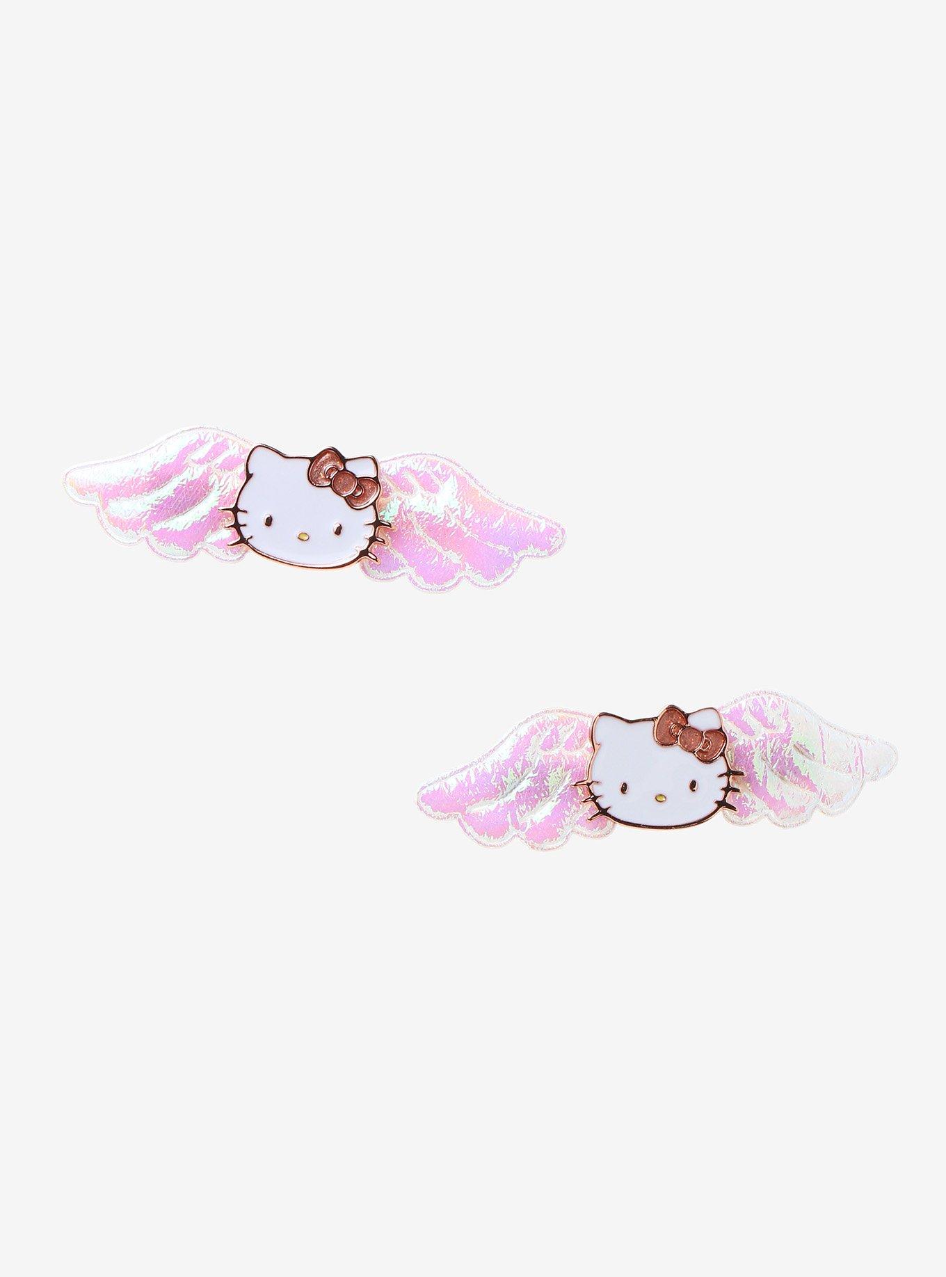 Hello Kitty Angel Wing Hair Clip Set Hot Topic