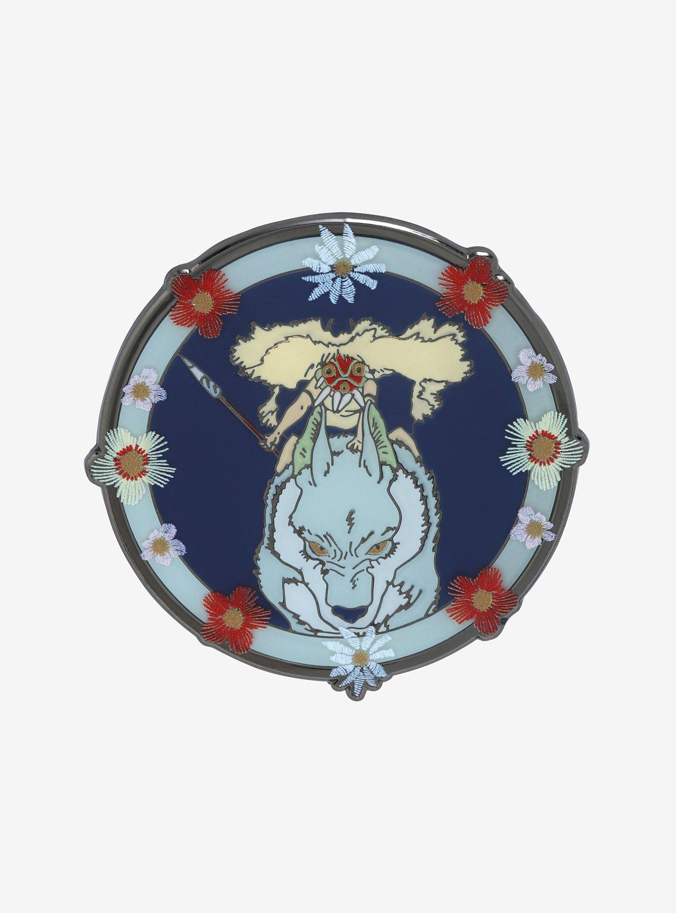 Loungefly Studio Ghibli Princess Mononoke San Stained Glass Enamel Pin ...