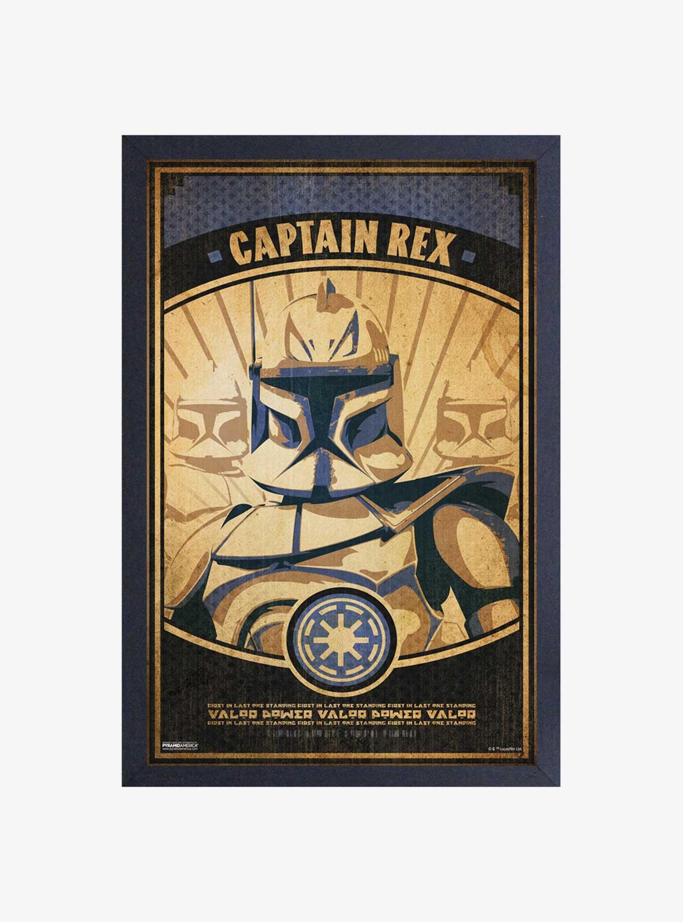 Star Wars The Clone Wars Captain Rex Framed Wood Wall Art | Hot Topic