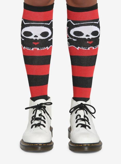Skelanimals Diego Stripe Knee-High Socks | Hot Topic