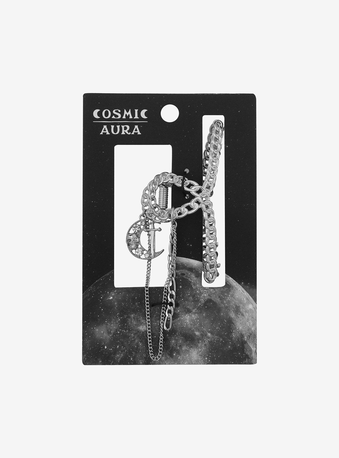Silver Chain Moon Claw Hair Clip | Hot Topic