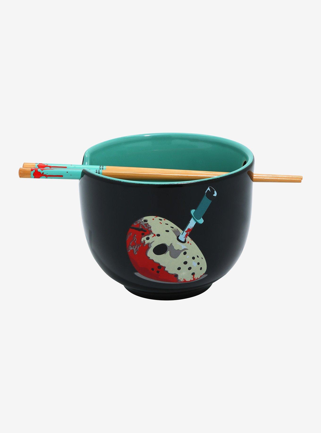 Friday The 13th Blood Splatter Ramen Bowl With Chopsticks | Hot Topic