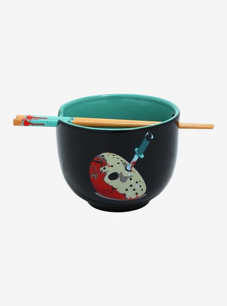 Friday The 13th Blood Splatter Ramen Bowl With Chopsticks | Hot Topic