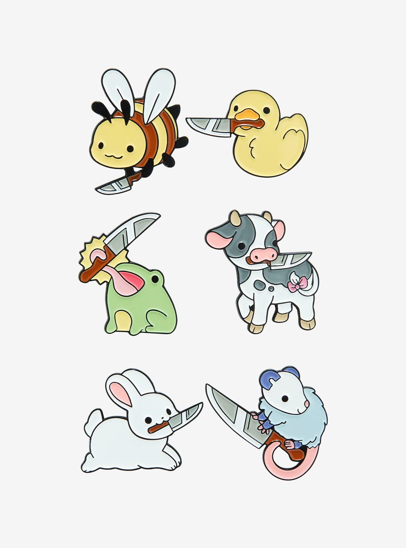 Animals With Knives Spring Edition Blind Box Enamel Pin | Hot Topic