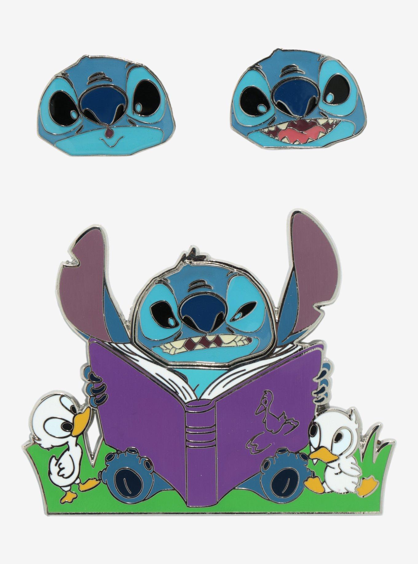 Loungefly Disney Lilo & Stitch Interchangeable Face Enamel Pin | Hot Topic
