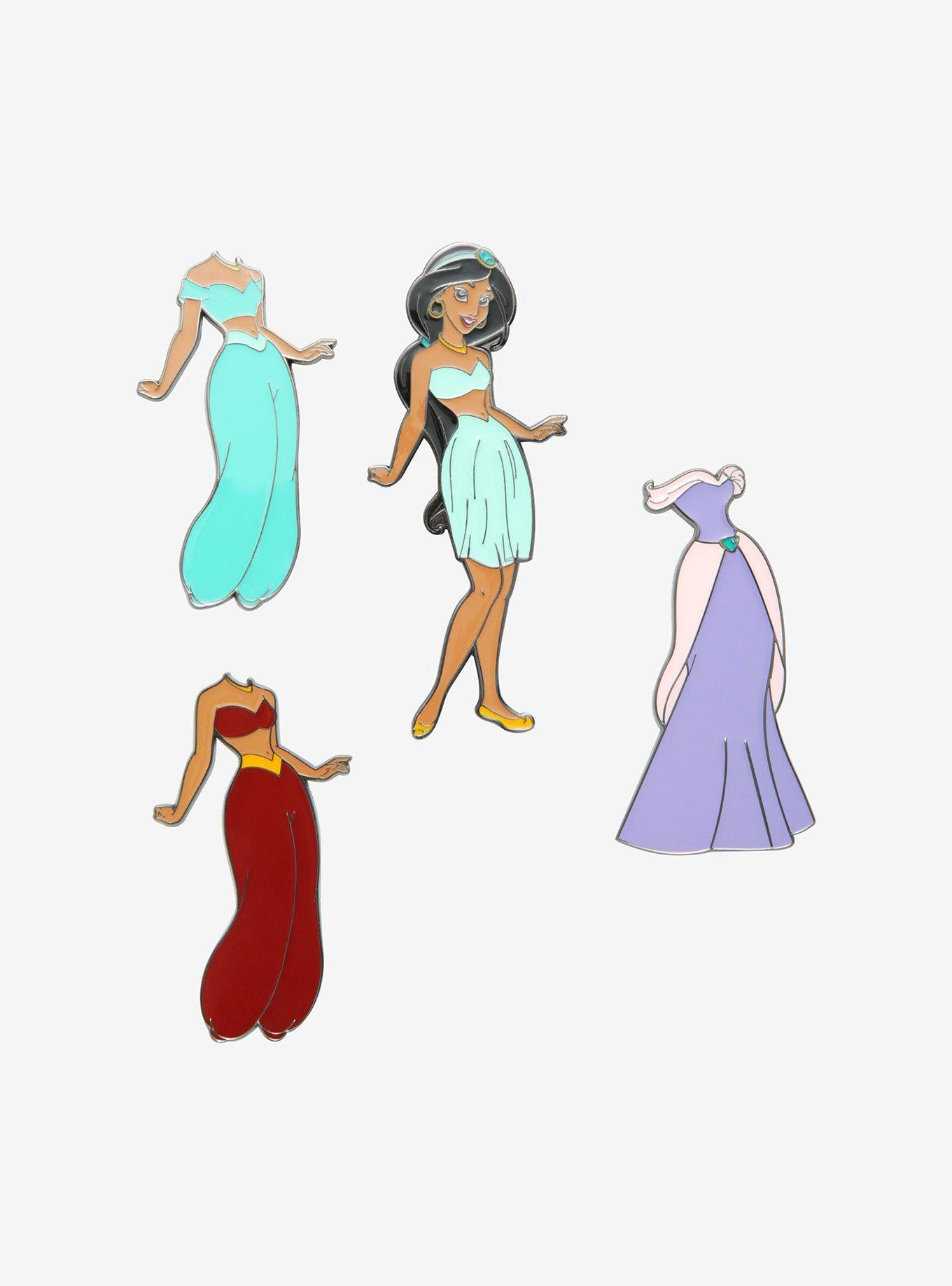 Loungefly Disney Aladdin Jasmine Enamel Pin With Dress Accessories Hot Topic