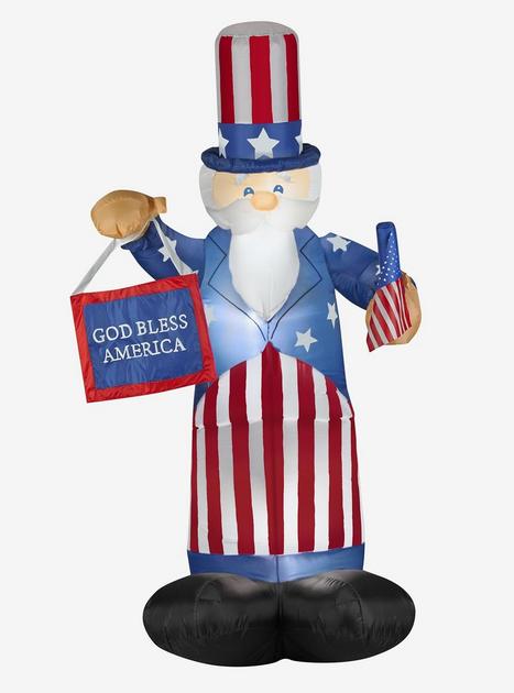 Airblown Inflatable Uncle Sam with Flag and Banner | Hot Topic