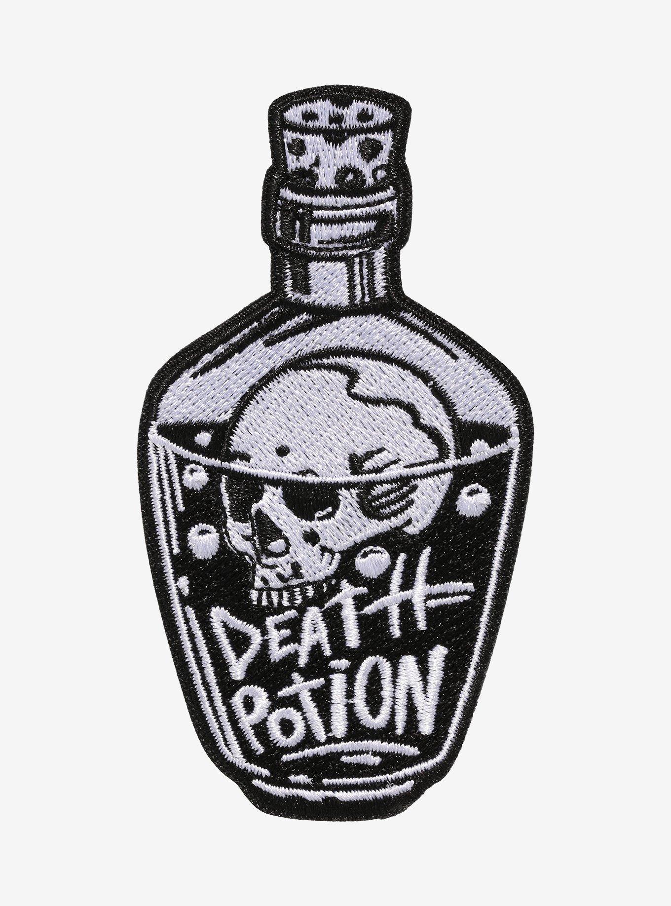 Death Potion Bottle Skull Patch | Hot Topic