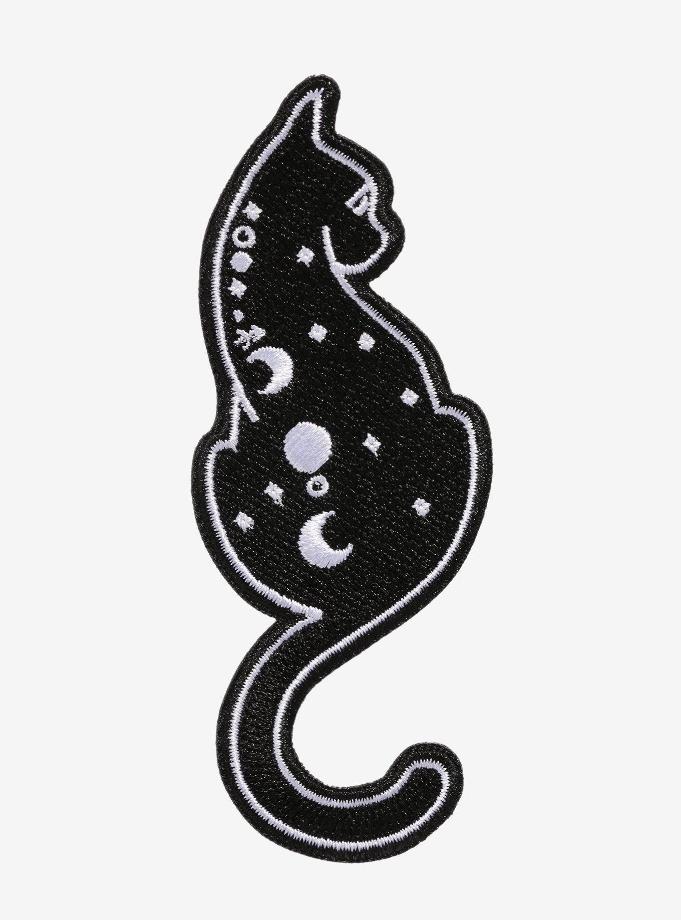 Celestial Moon Phase Black Cat Patch | Hot Topic