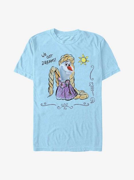 Extra Soft Disney Frozen Olaf Rapunzel T-Shirt - BLUE | Hot Topic