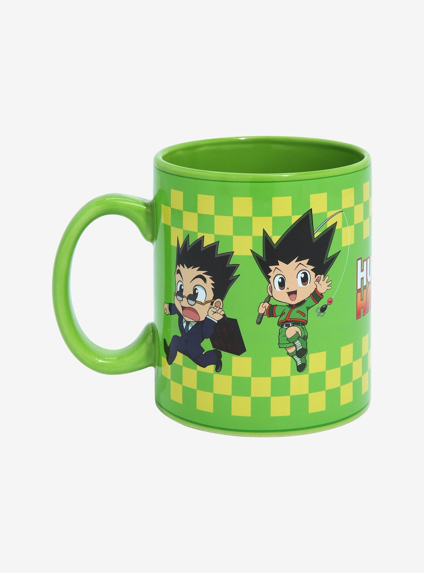 Hunter x Hunter Chibi Characters Checkered Stripe Mug | BoxLunch