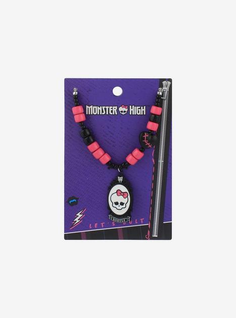 Monster High Cameo Skull Beaded Necklace | Hot Topic