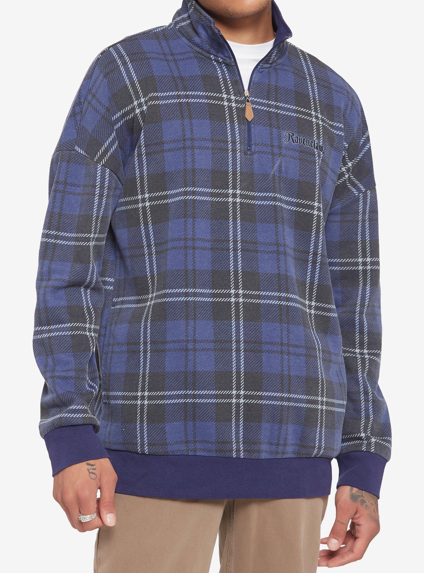 Our Universe Harry Potter Ravenclaw Plaid Quarter-Zip Sweater | BoxLunch