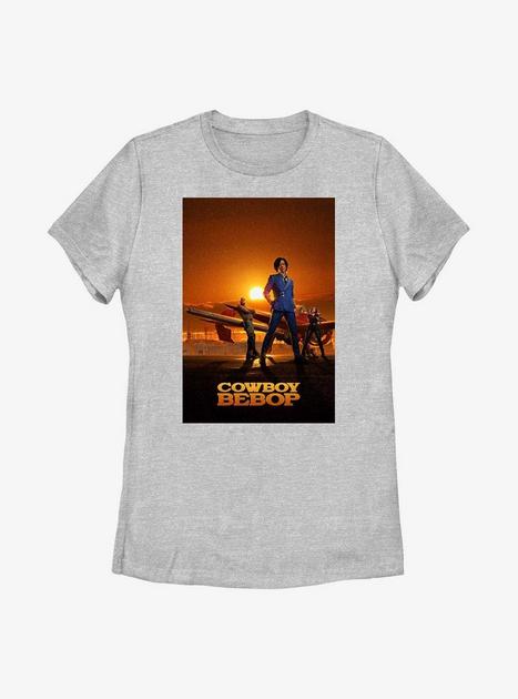 Cowboy Bebop Sunset Poster Womens T-Shirt - GREY | BoxLunch
