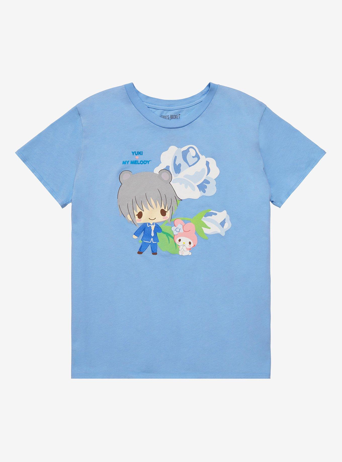 Fruits Basket X Hello Kitty And Friends Chibi Yuki And My Melody Girls T