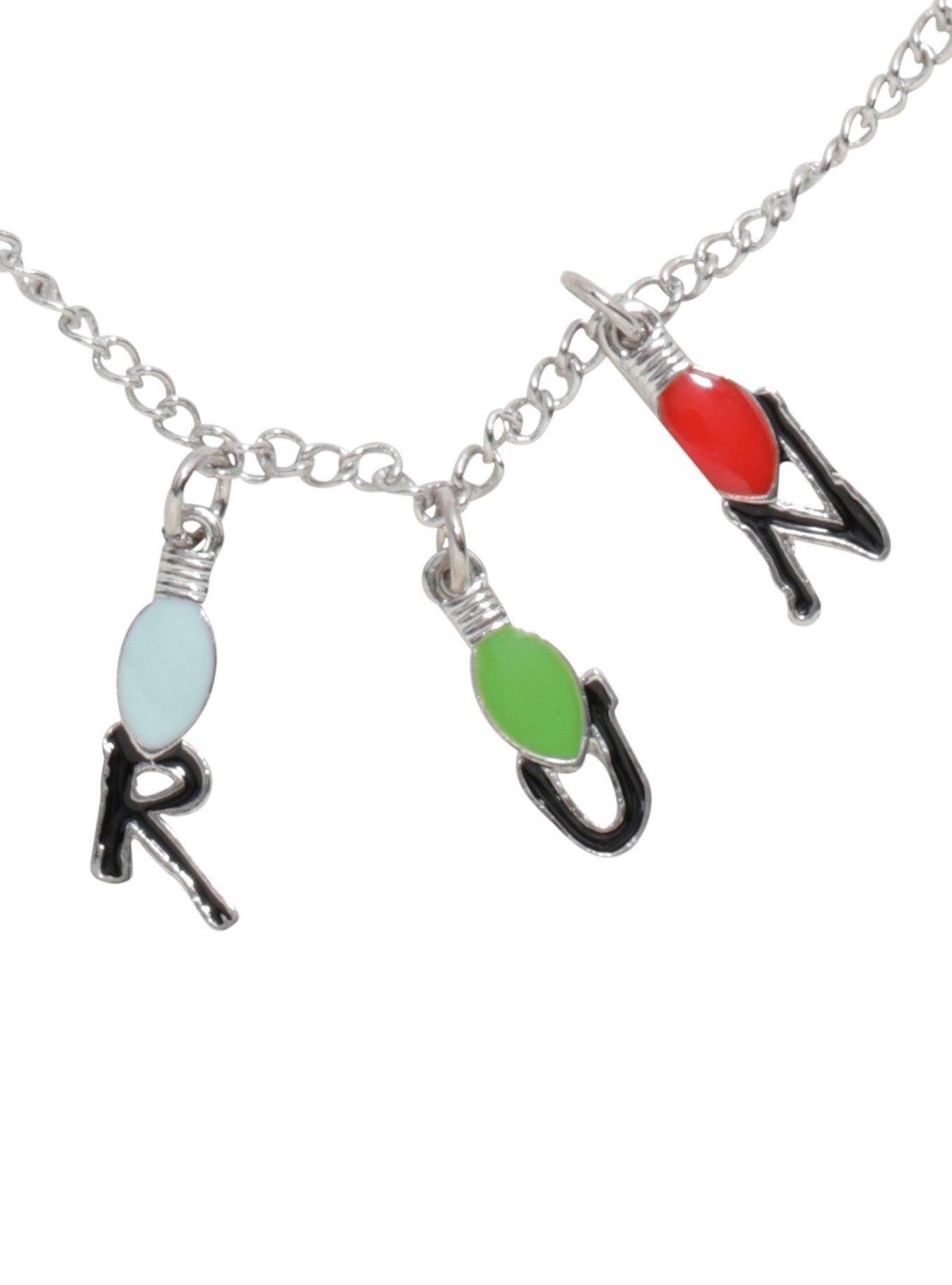 Stranger Things Run Holiday Lights Necklace | Hot Topic
