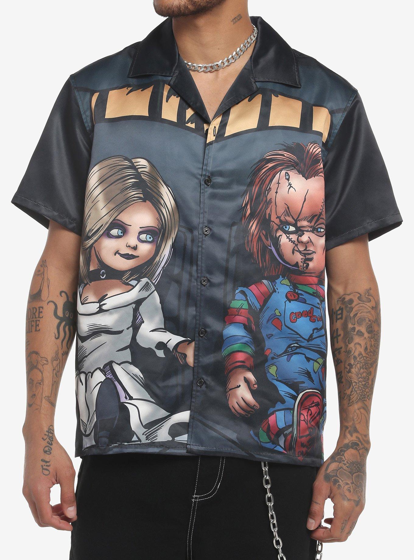 Chucky Tiffany & Chucky Woven Button-Up | Hot Topic