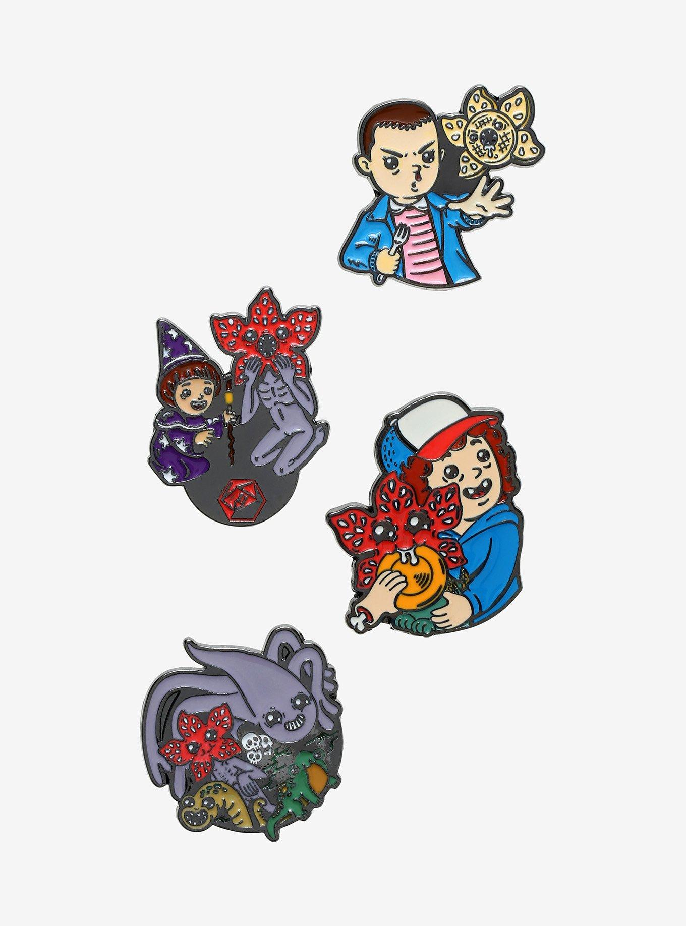 Stranger Things Chibi Enamel Pin Set | Hot Topic