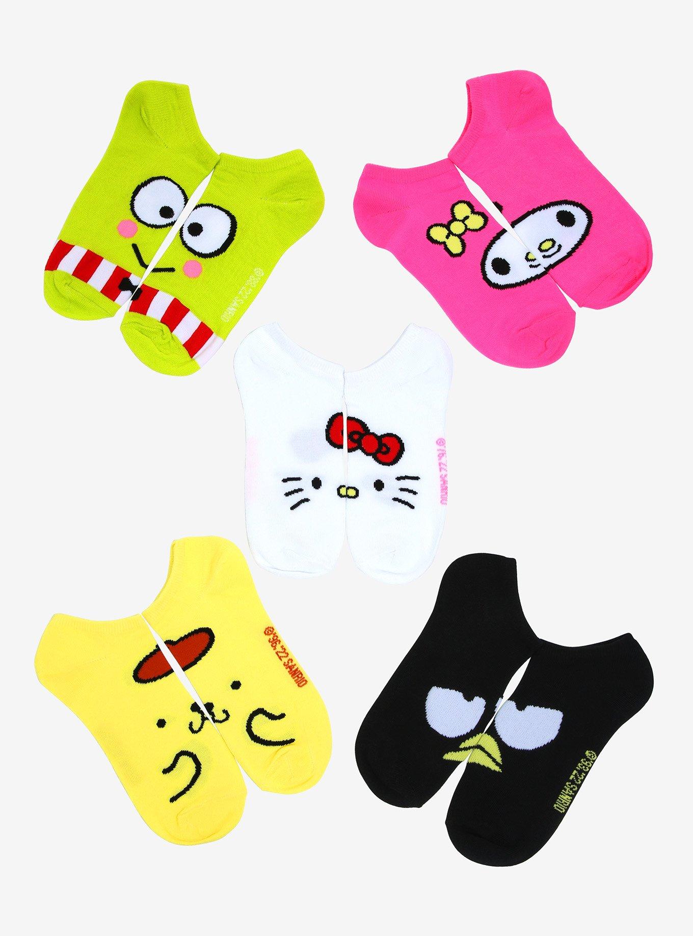 Hello Kitty And Friends Big Face No-Show Socks 5 Pair | Hot Topic