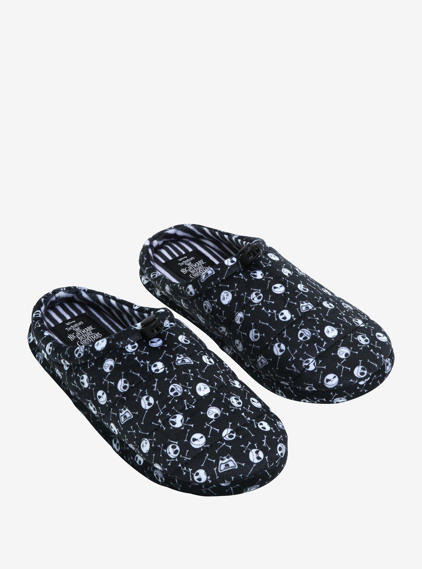 The Nightmare Before Christmas Jack & Bones Slippers | Hot Topic