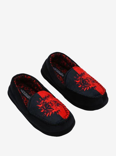 Supernatural Split Anti-Possession Slippers | Hot Topic