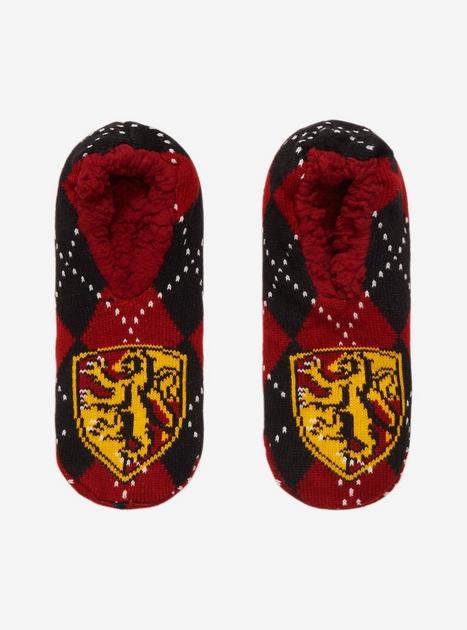 Harry Potter Gryffindor Argyle Cozy Slippers | Hot Topic
