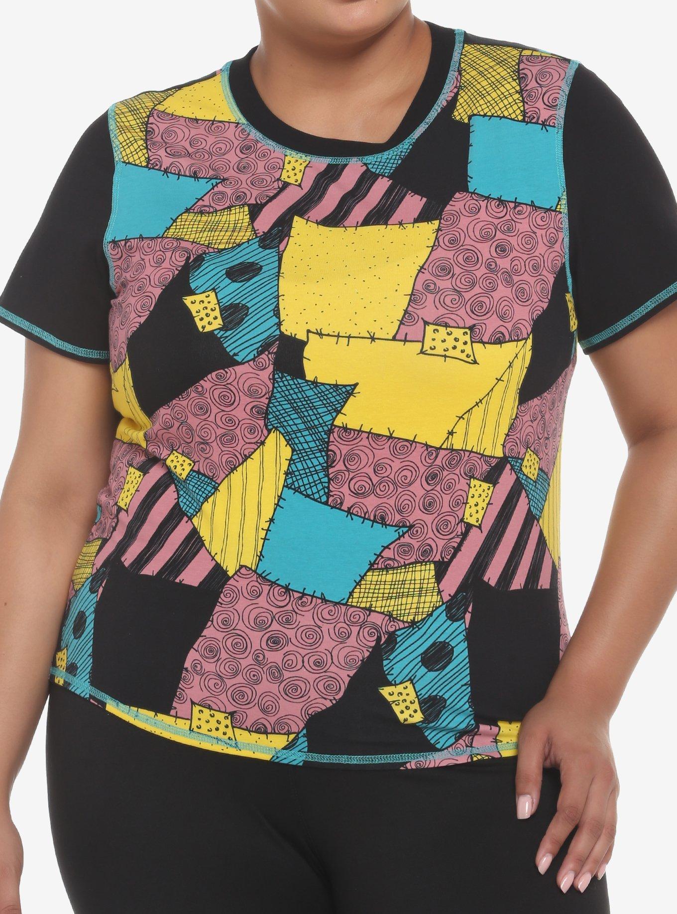 The Nightmare Before Christmas Sally Patchwork Skimmer Top Plus Size ...