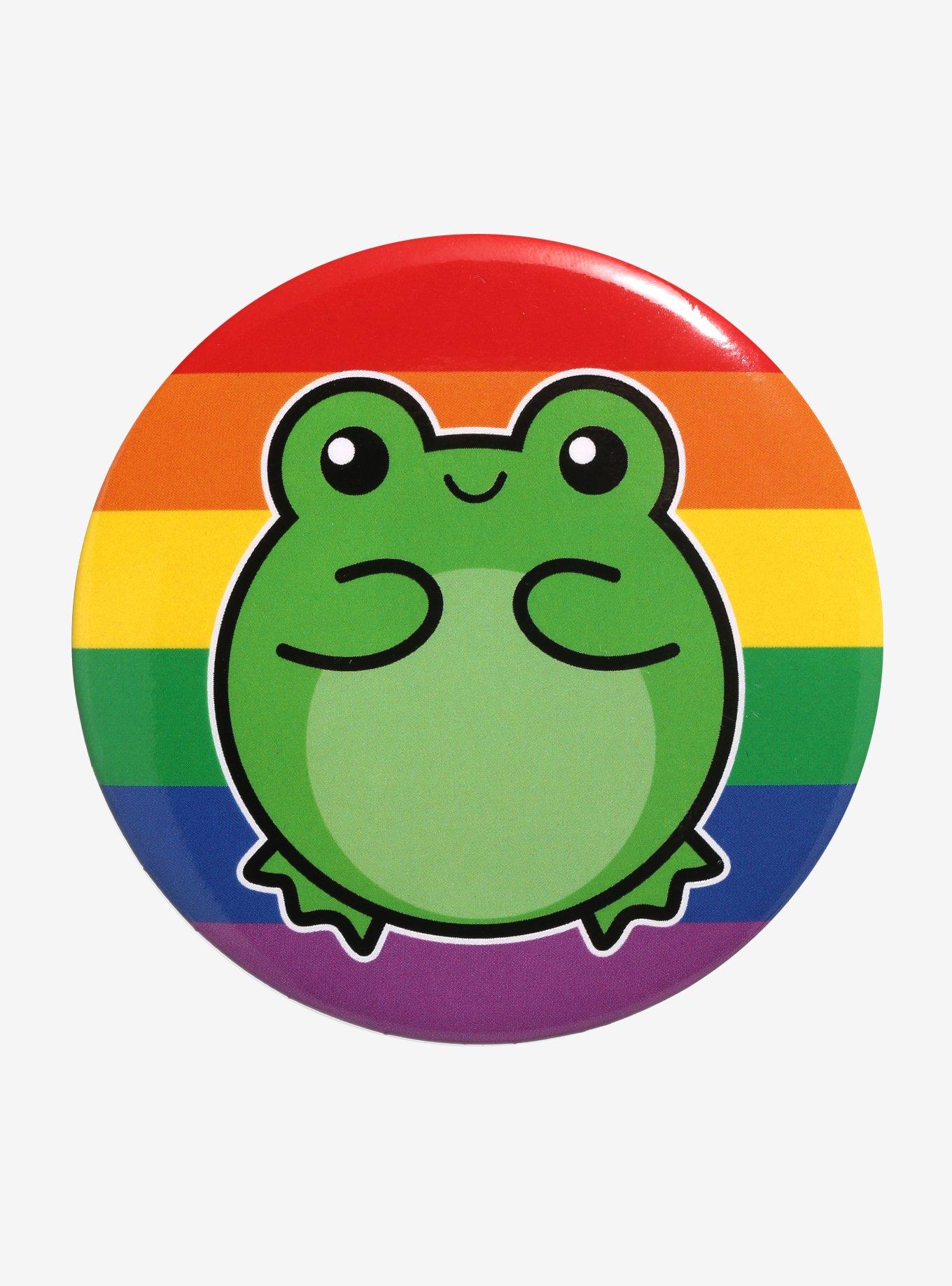 Frog Rainbow Pride 3 Inch Button | Hot Topic