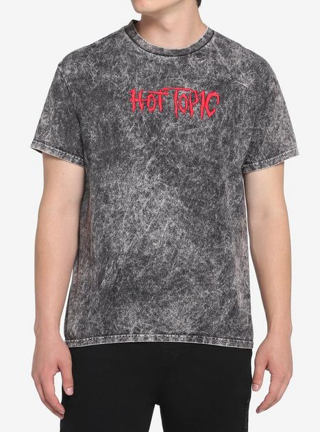Hot Topic Old Logo Mineral Wash T-Shirt | Hot Topic
