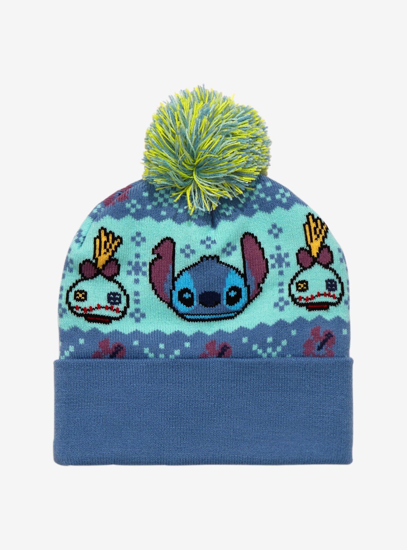 Disney Lilo & Stitch Fair Isle Pom Beanie | Hot Topic