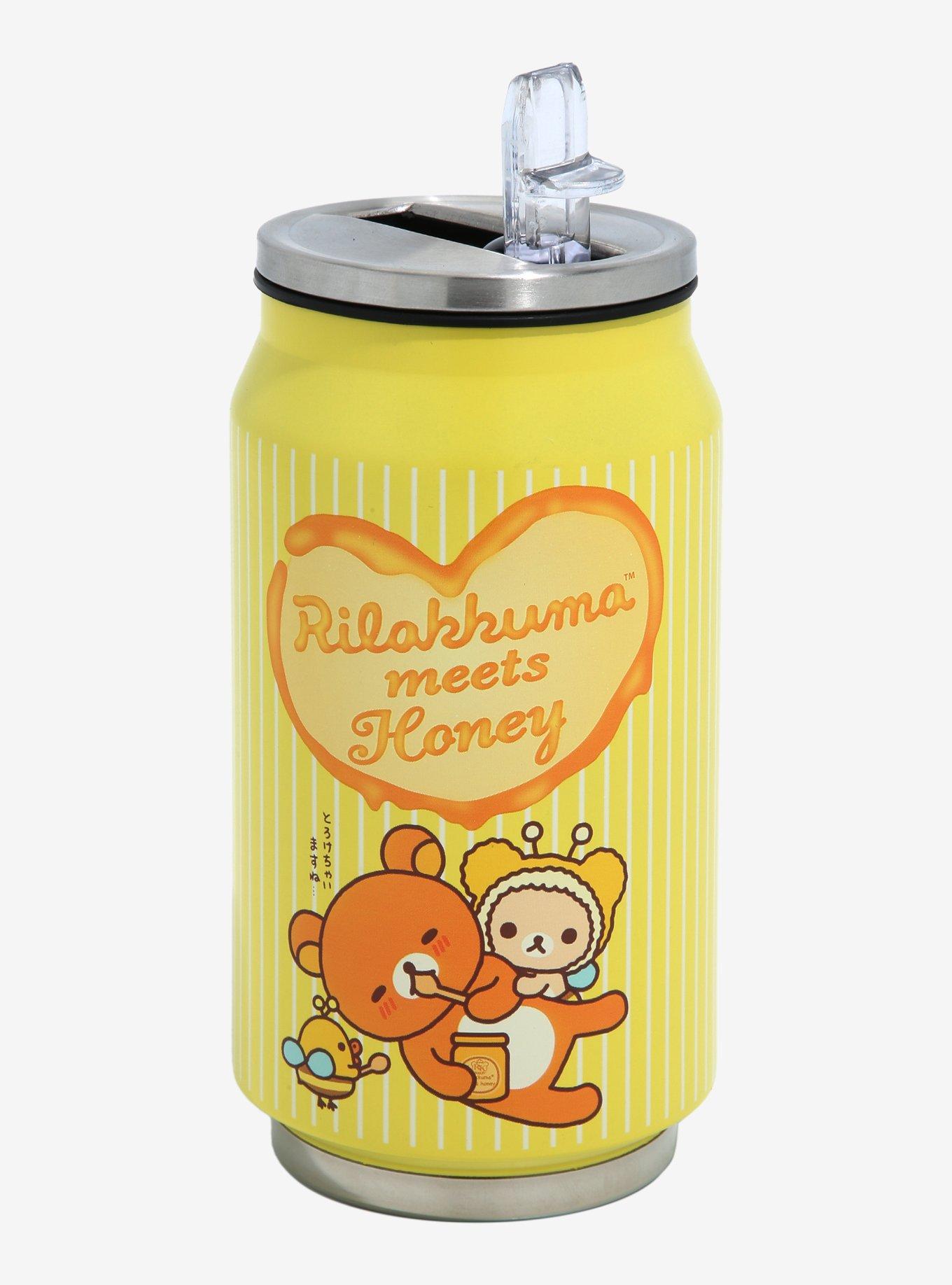 Rilakkuma Honey Soda Can Water Bottle | Hot Topic