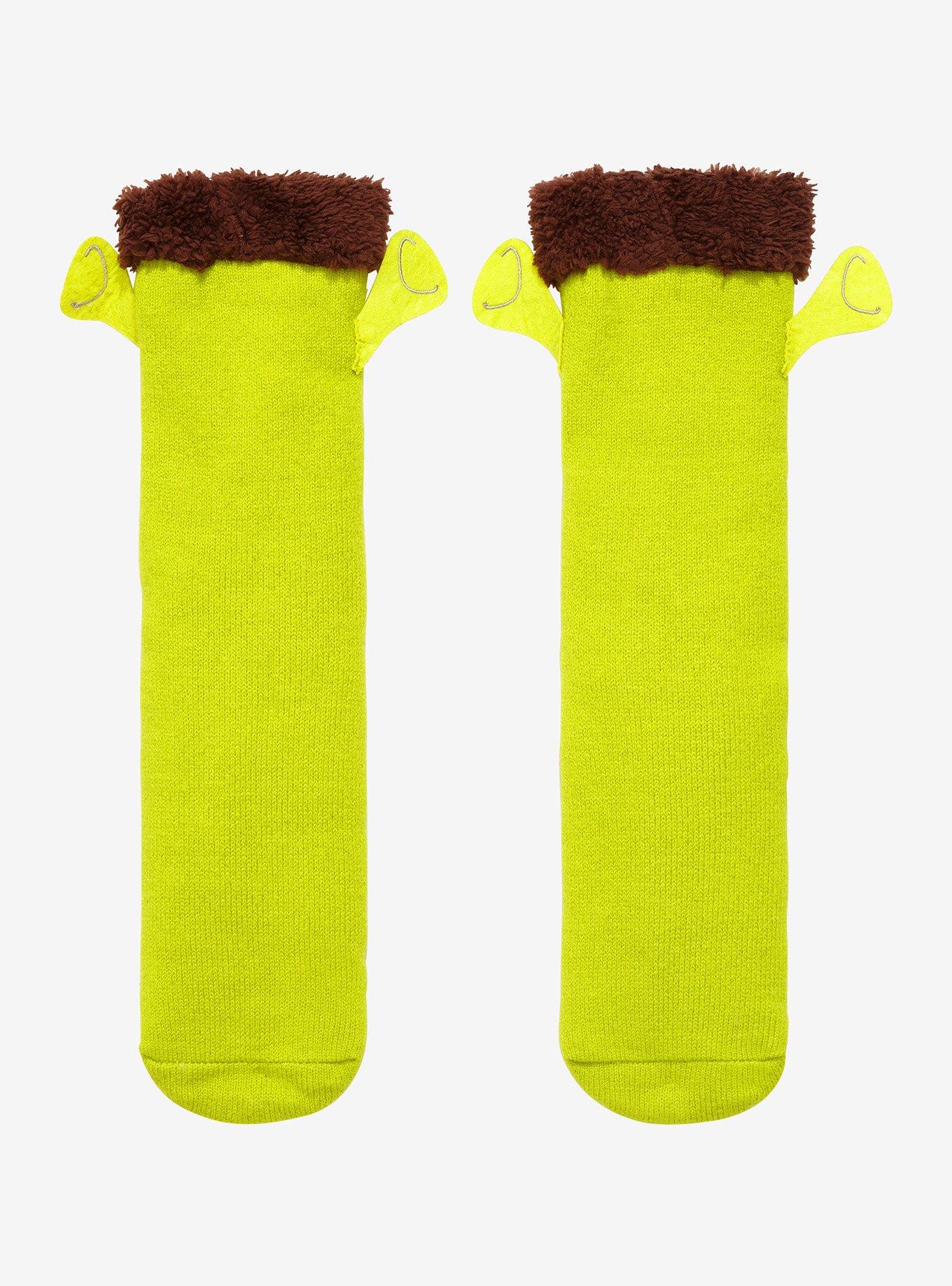 Shrek Genuine Swamp Ogre 3D Cozy Slipper Socks | Hot Topic