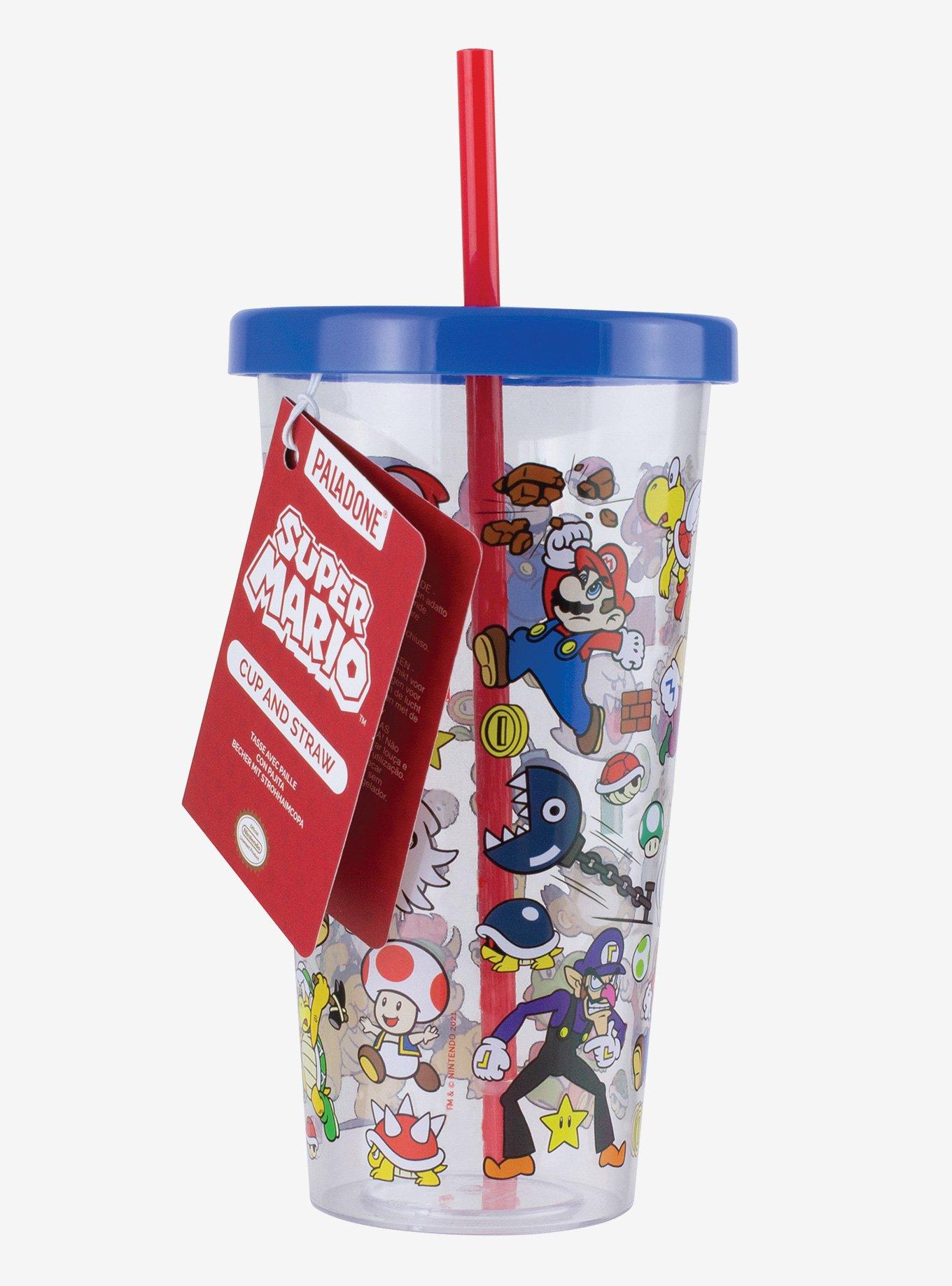 Super Mario Bros. Characters & Icons Acrylic Travel Cup | Hot Topic