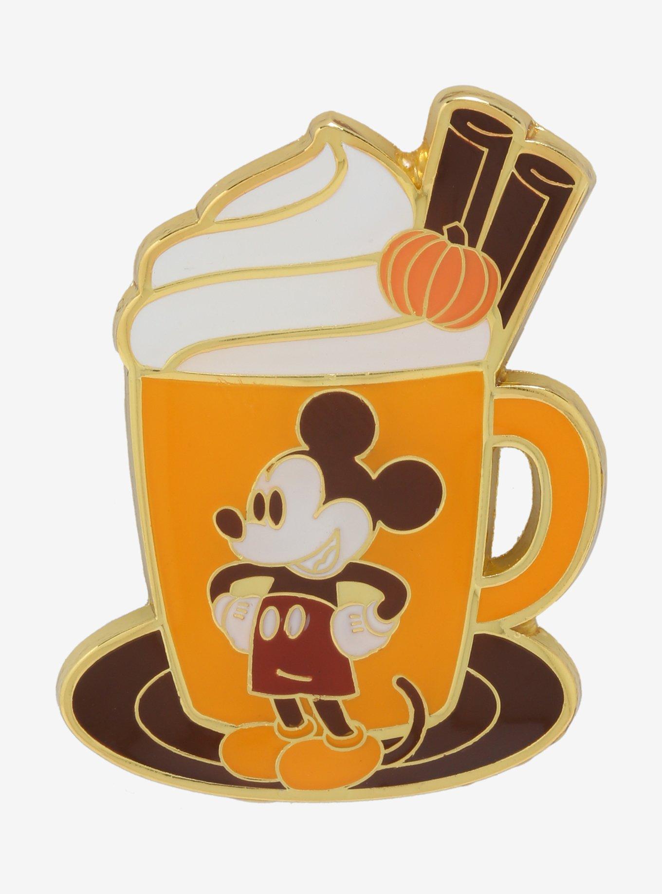 Loungefly Disney Mickey Mouse Pumpkin Spice Latte Enamel Pin - BoxLunch ...