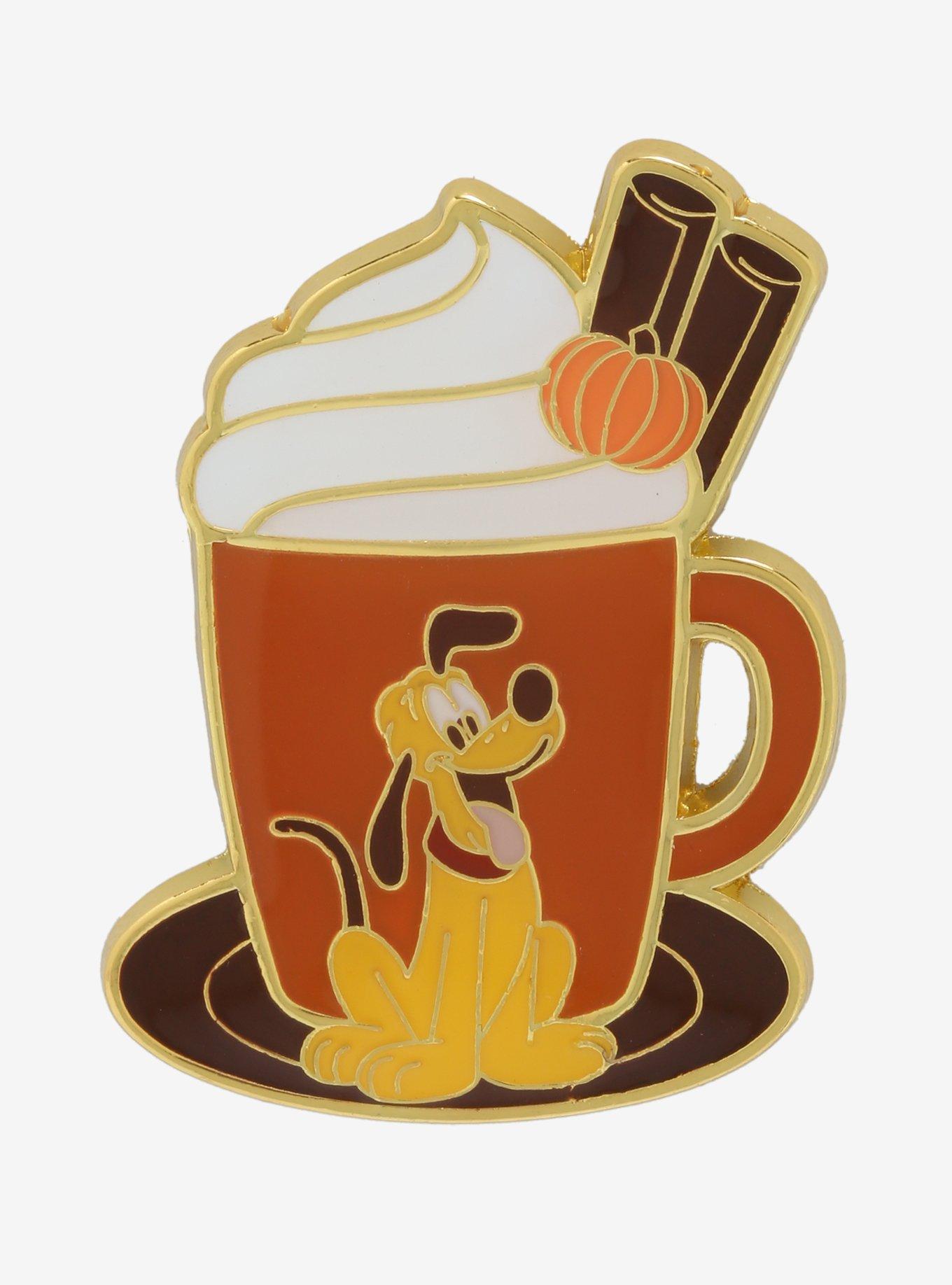 Loungefly Disney Pluto Pumpkin Spice Latte Enamel Pin - BoxLunch Exclusive | BoxLunch