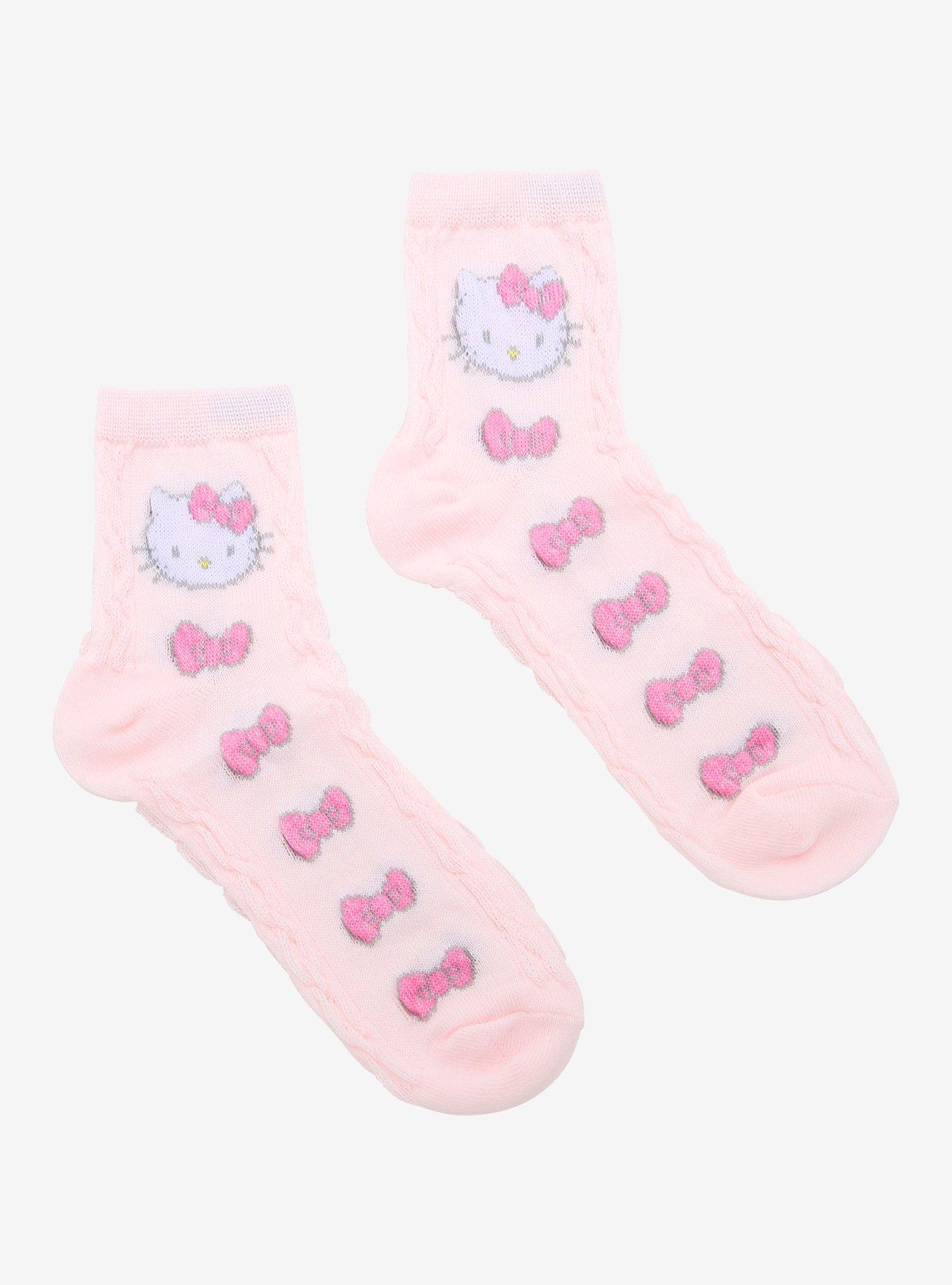 Hello Kitty Pink Bow Ankle Socks | Hot Topic