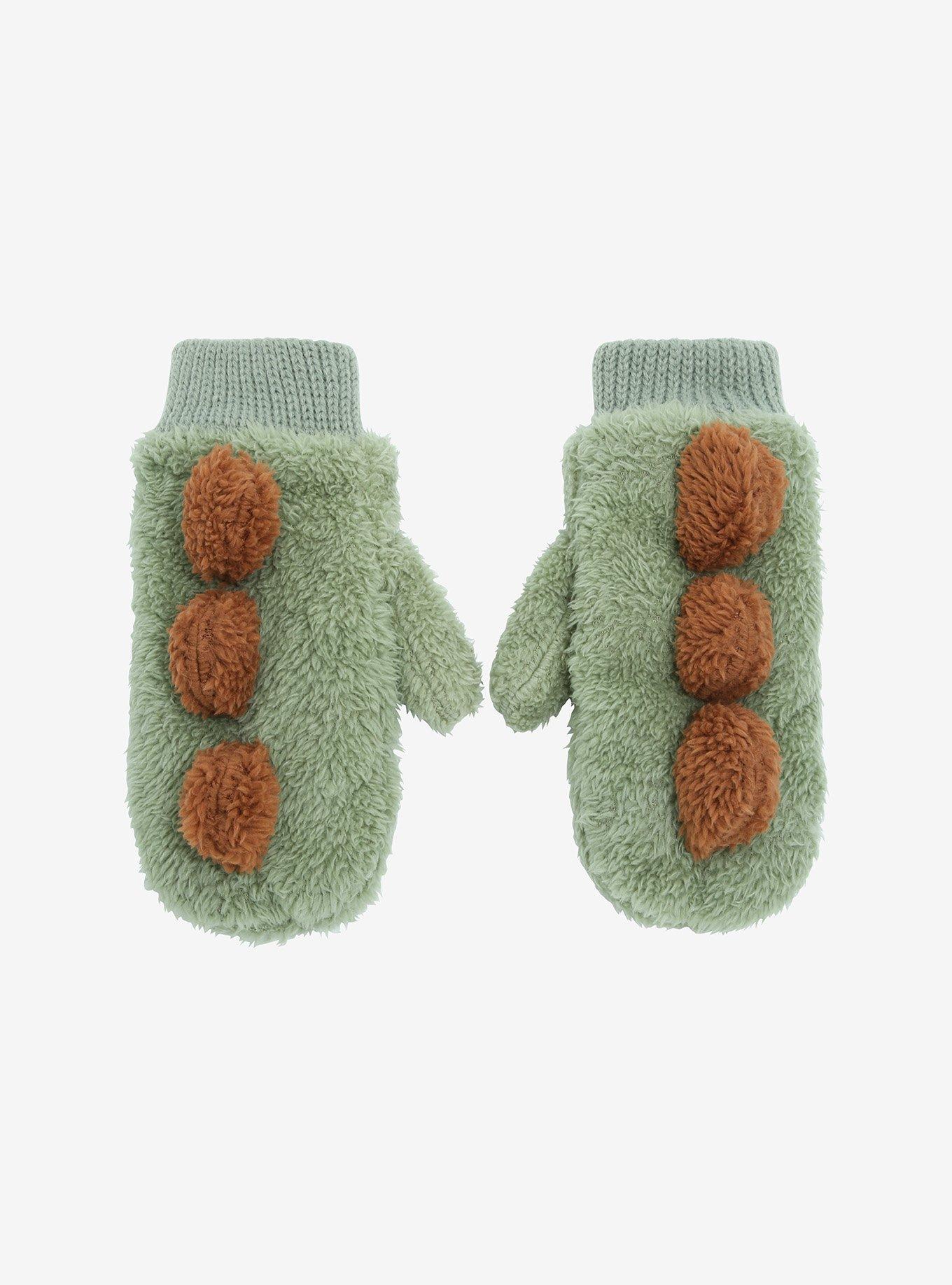 Dinosaur Plush Mittens | Hot Topic