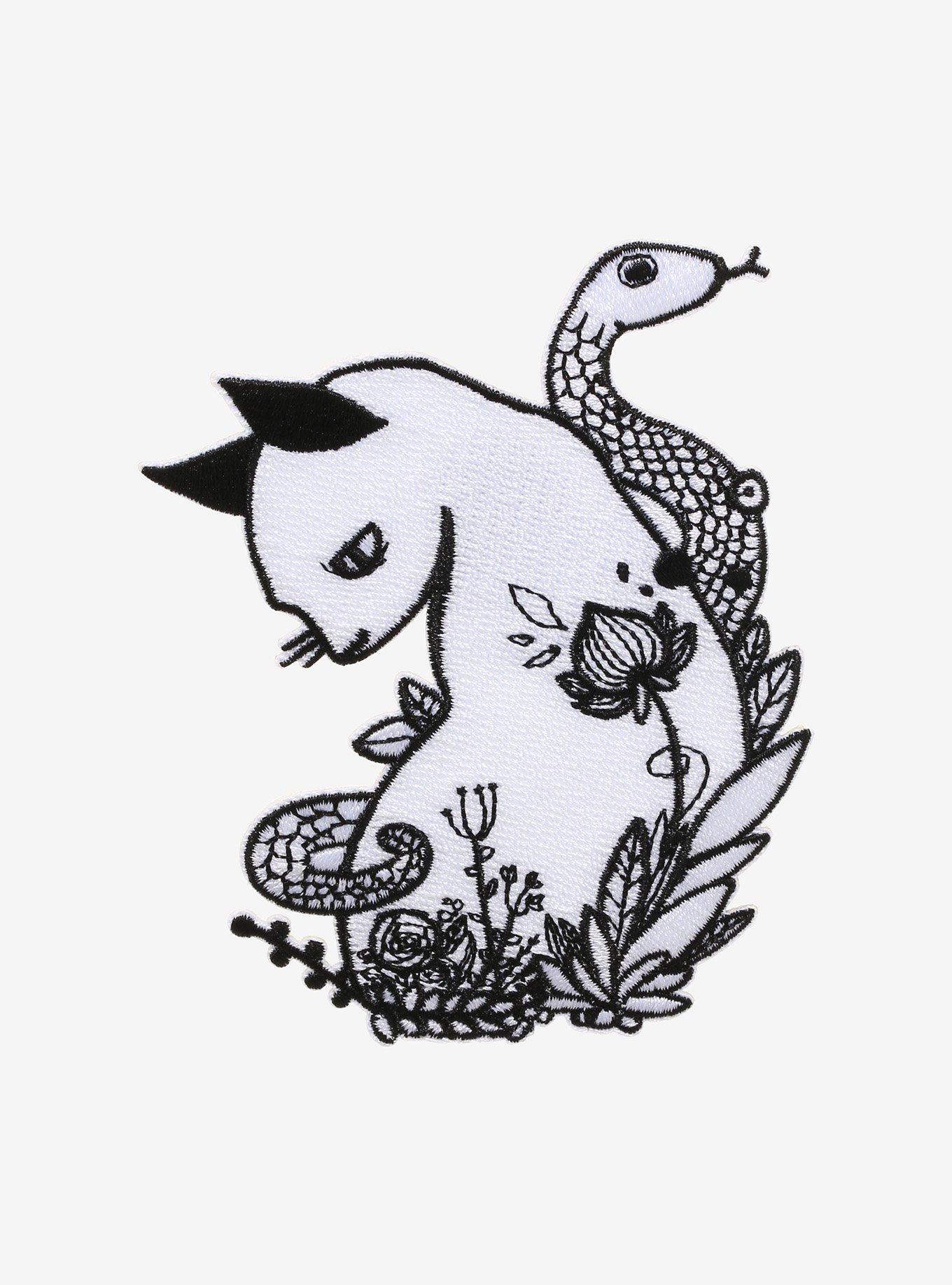 Cat & Snake Floral Patch | Hot Topic